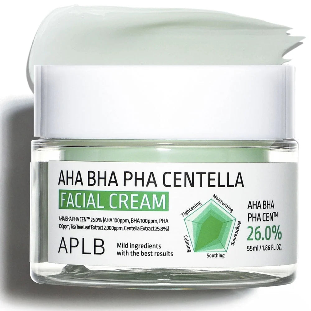 APLB AHA BHA PHA Centella Facial Cream 55ML – KBeauty USA